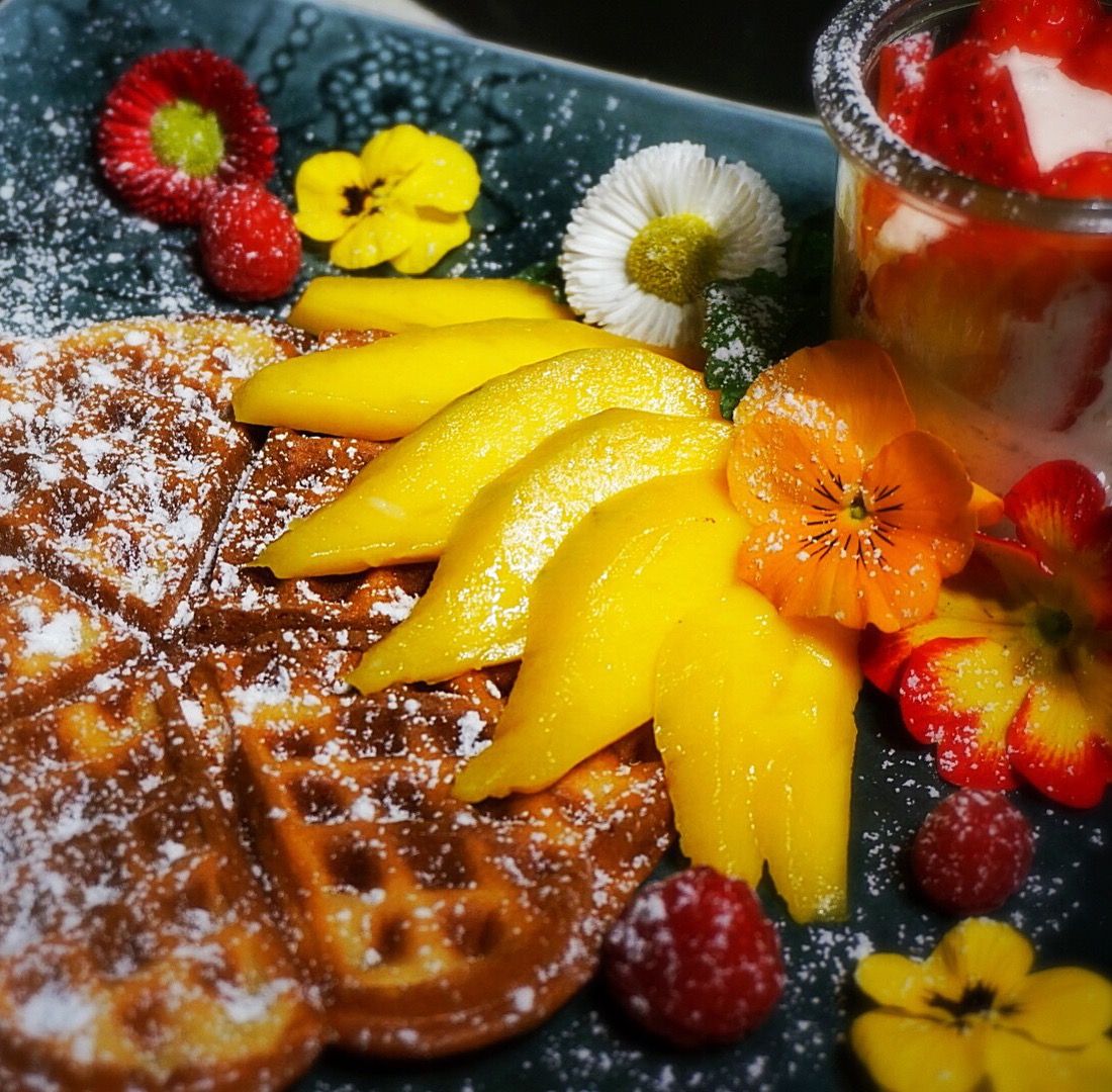 Mango Waffles