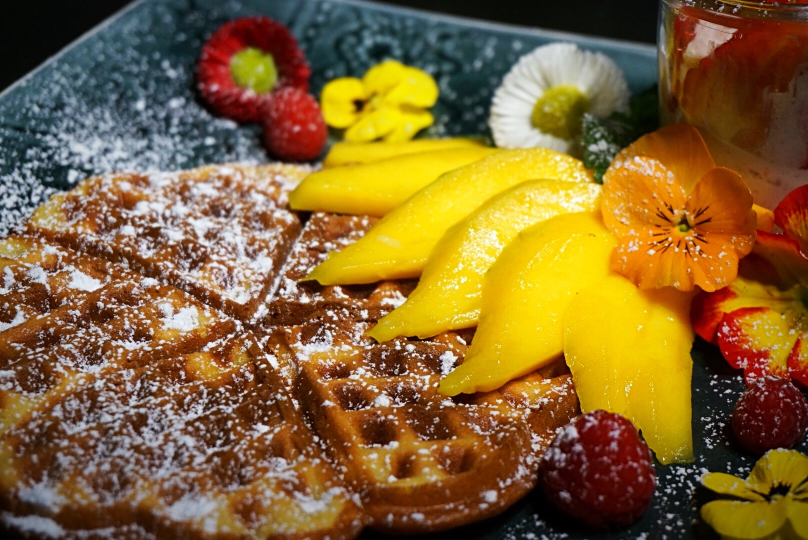 Mango Waffles
