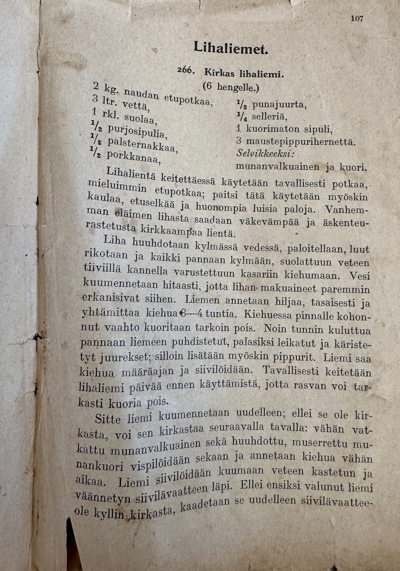 Lihakeitto – Finnish meat soup