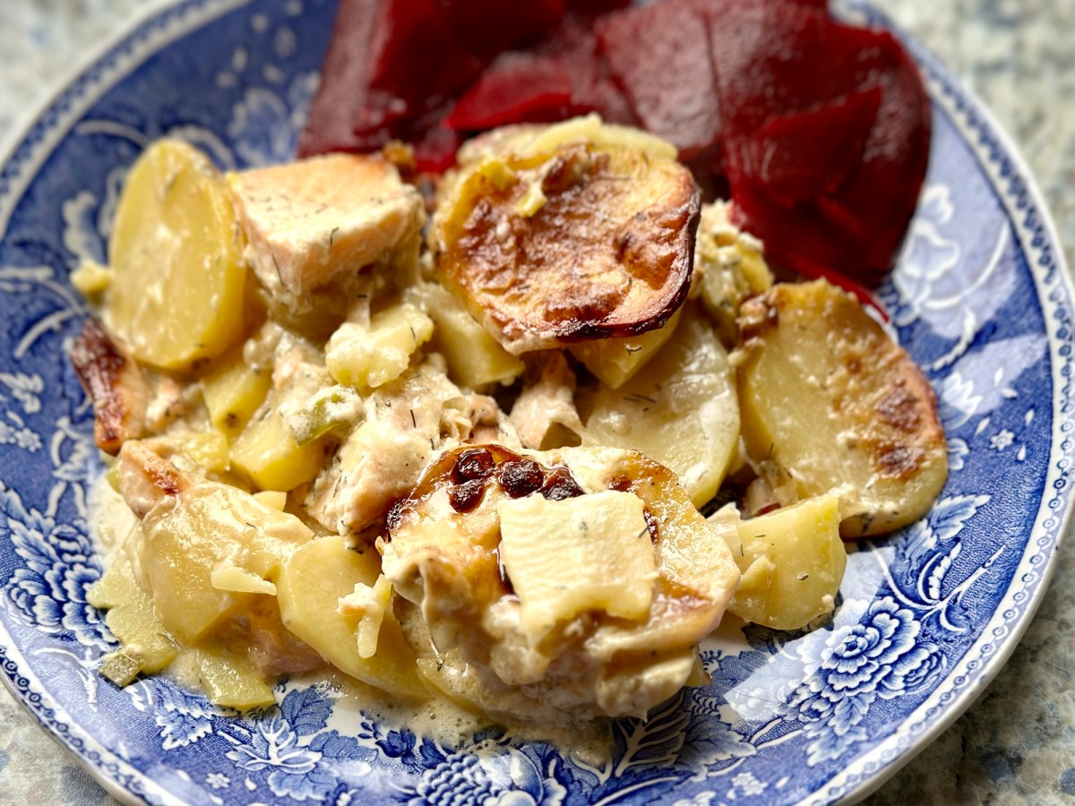 Finnish Salmon and potato bake – Lohilaatikko